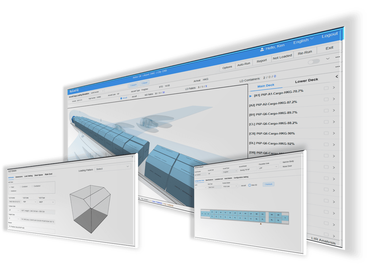 SkyLoad iQ | 数智化航空货运可视化 -飞机配载 - 航空打板